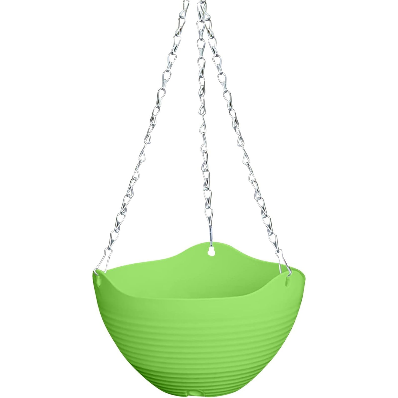 AQITTI Hanging Plastic Flower Pots Garden Hanging Pots for Plants ...