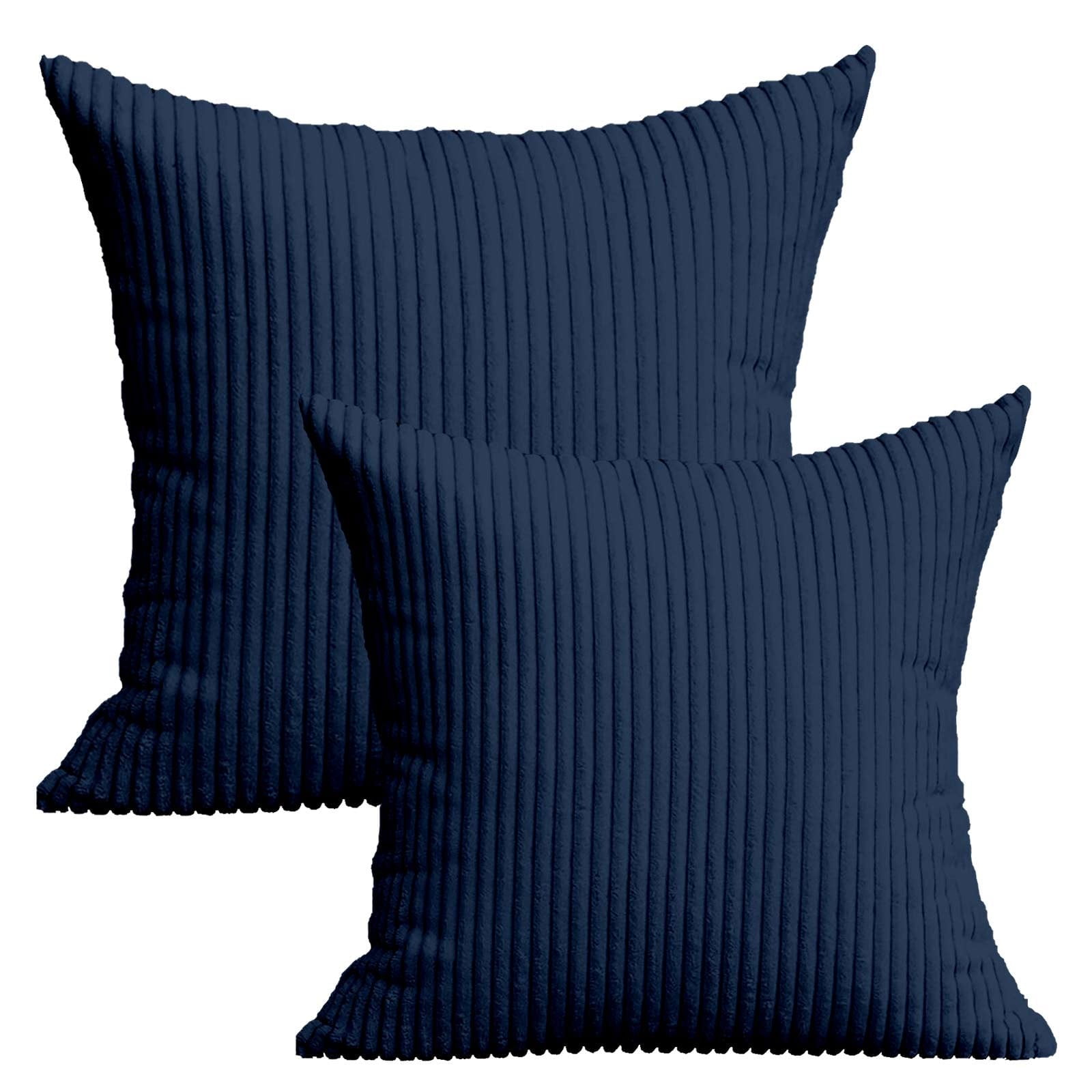 AQITTI Home Textile 20" X 20" Modern Contemporary Transitional Navy ...