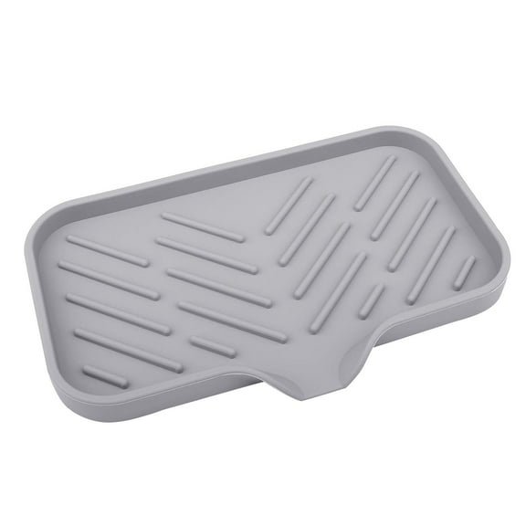 1-Pack Silicone Drain Soap Box Kitchen Bathroom Anti-slip Sink Tray ...