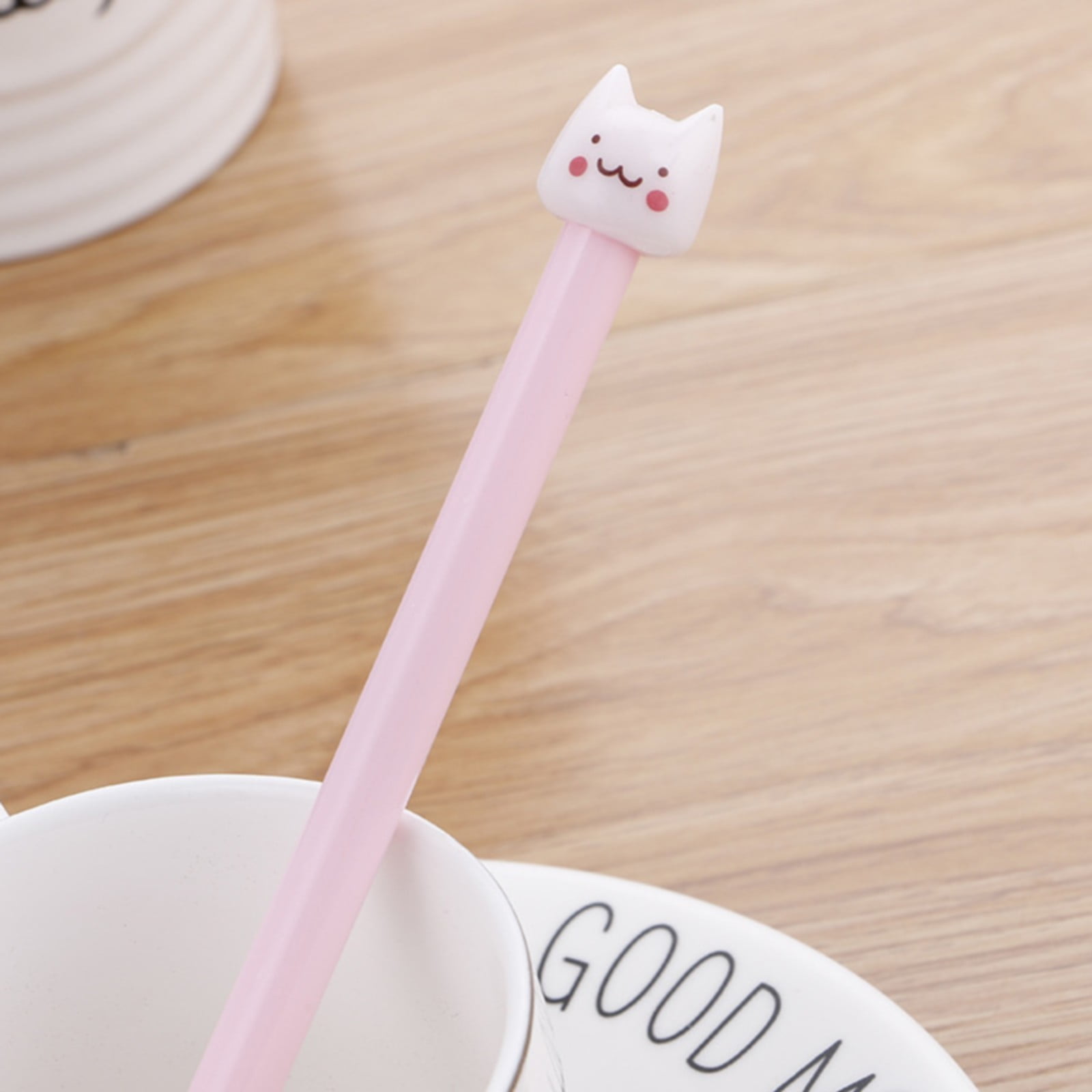 AQITTI Stationery Cat Gel Pen 0.5Mm 2Ml Liquid Gel Ink Rollerball Pen ...