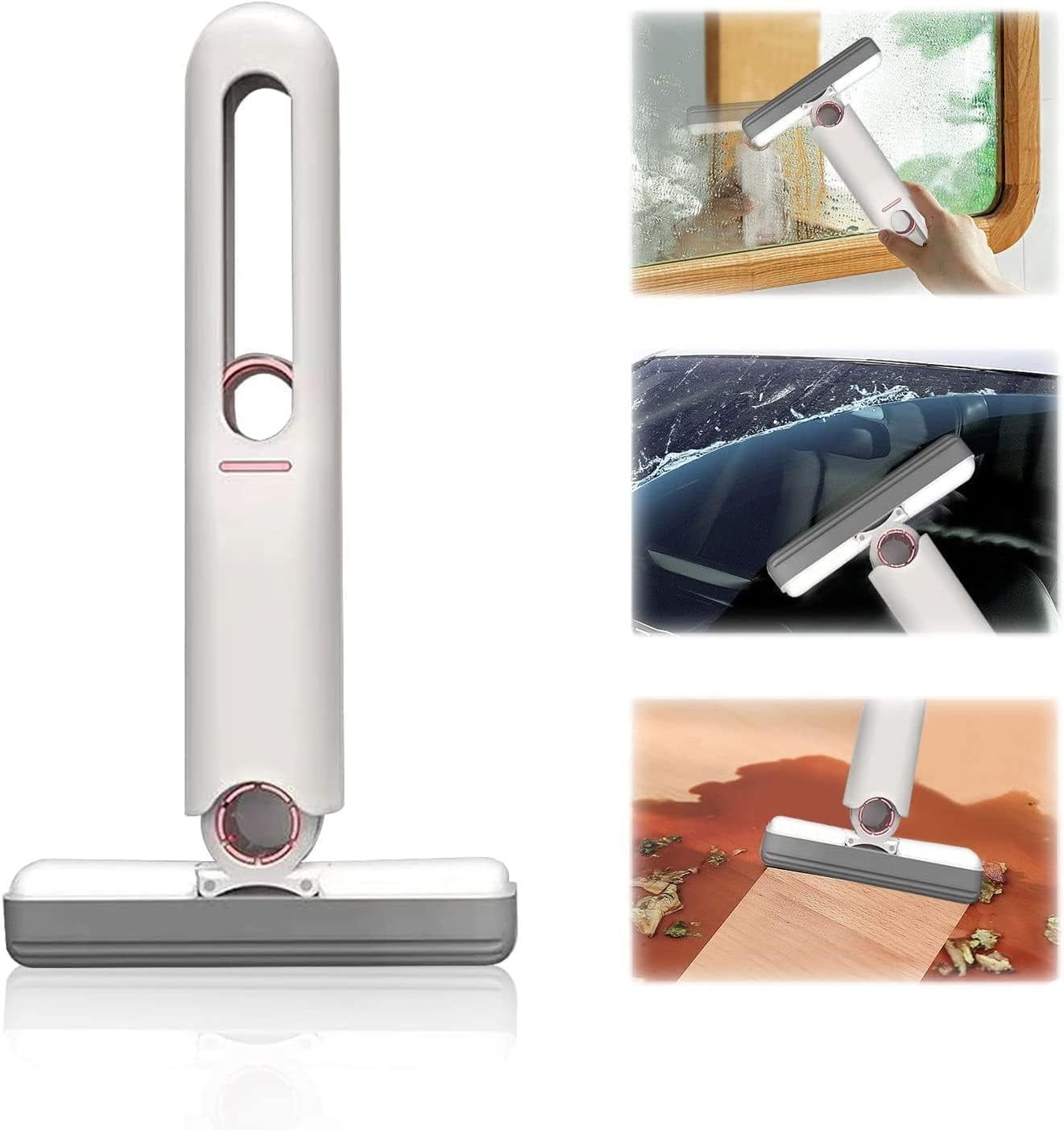 AQITY Premium Portable Mini Squeeze Mop Folding Car Window Wall Cleaner ...