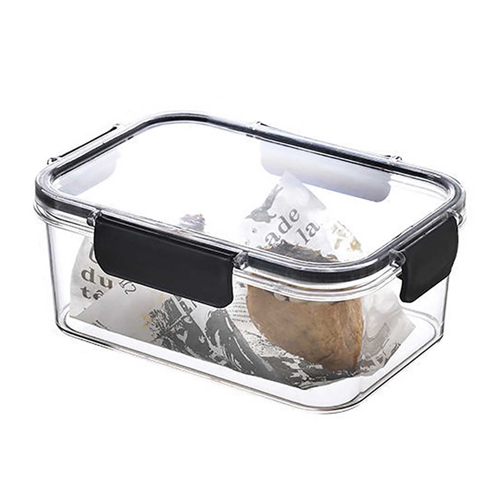 AQJW 1/3Pcs Clear Food Box Airtight Lunch Container with Lid BPA Free ...