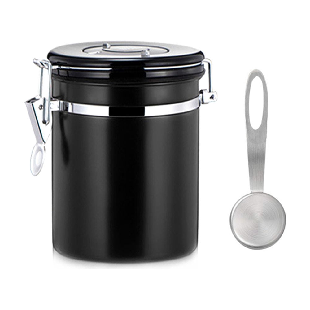 AQJW Airtight Coffee Tea Storage Container Can Stainless Steel Canister ...