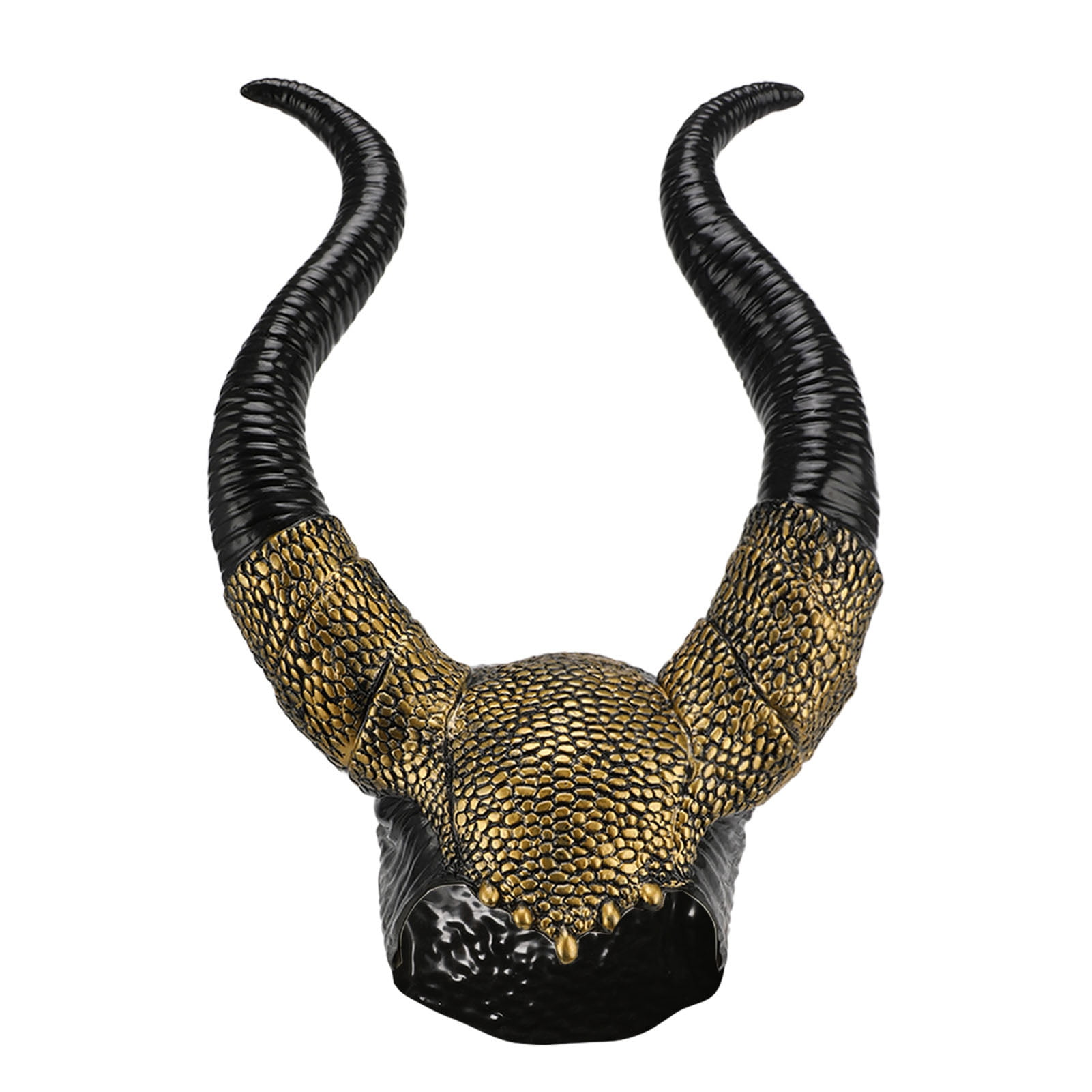 AQJW Halloween Devil Horns Costume Black Latex Long Horns Women Adults ...