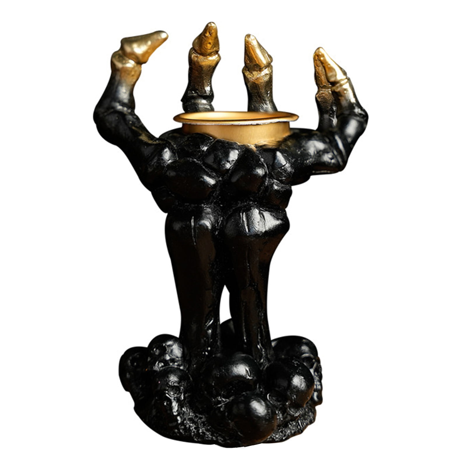 AQJW Halloween Ghost Hand Candle Holder Spooky Skeleton Hand Candle ...