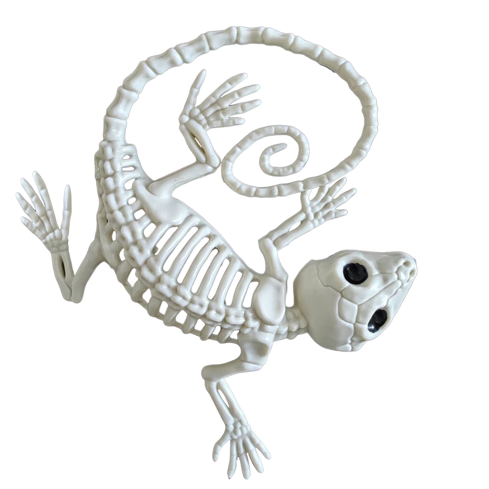 AQJW Halloween Skeleton Gecko Ornament Plastic Gecko Bone Satue Scary ...