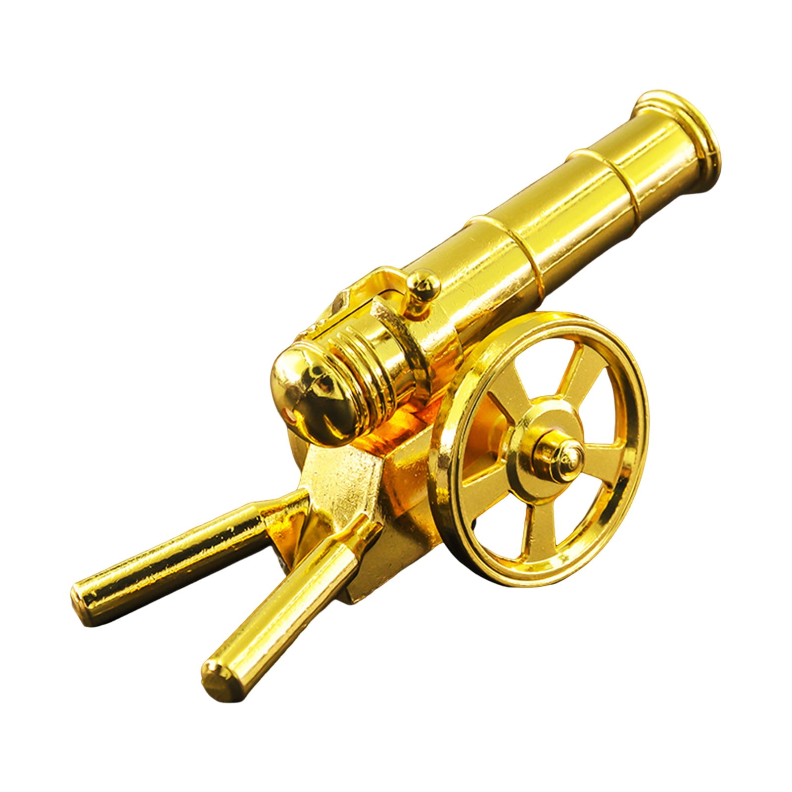 AQJW Mini Alloy Cannon Figurine Realistic Miniature Artillery Launcher ...