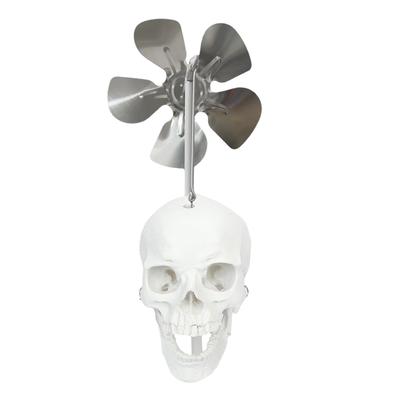 AQJW Skull Wind Spinner Halloween Skeleton Head Whirligig DIY Color ...