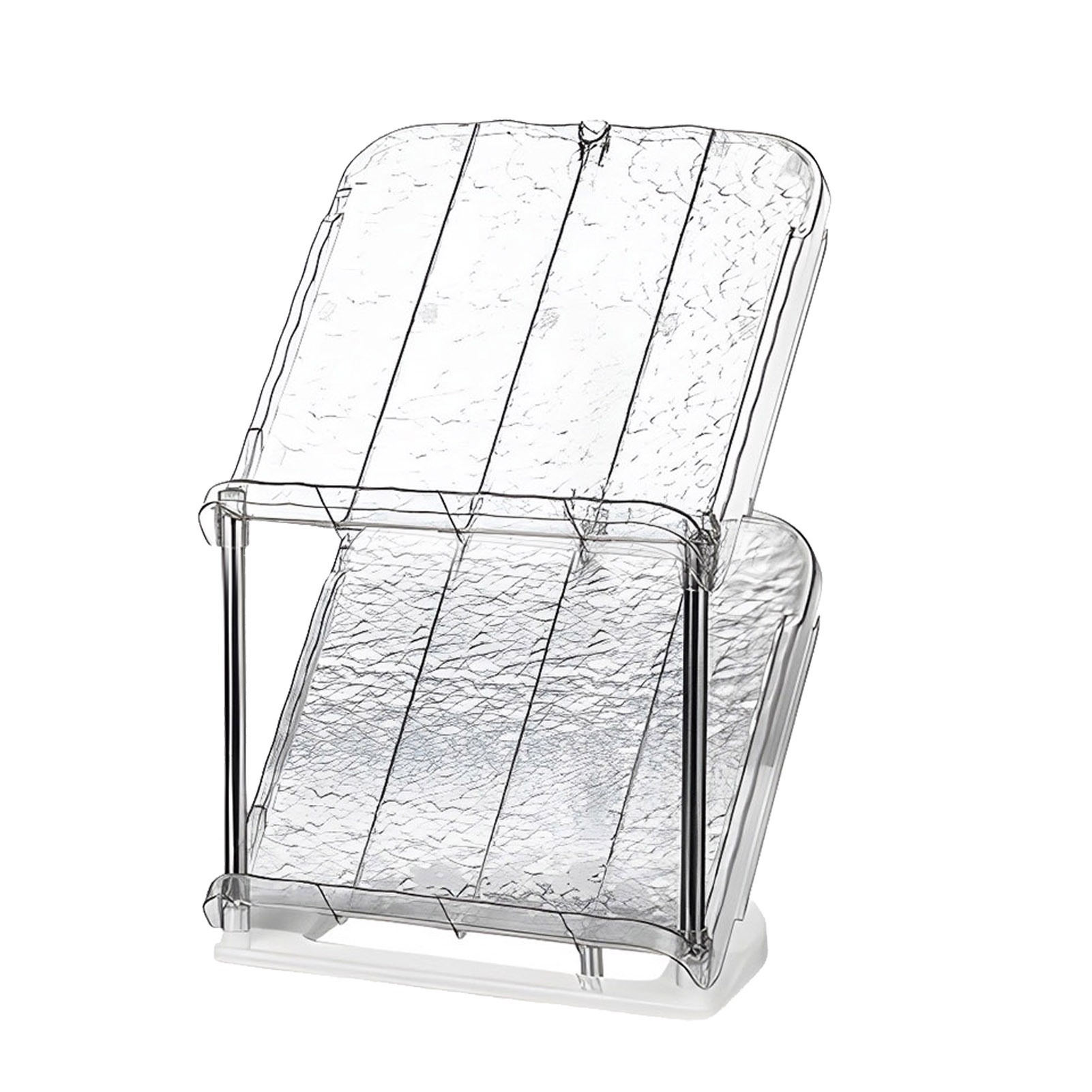 AQJW Sloping Narrow Shoe Rack 5 Tiers Sturdy Construction Easy Assembly ...