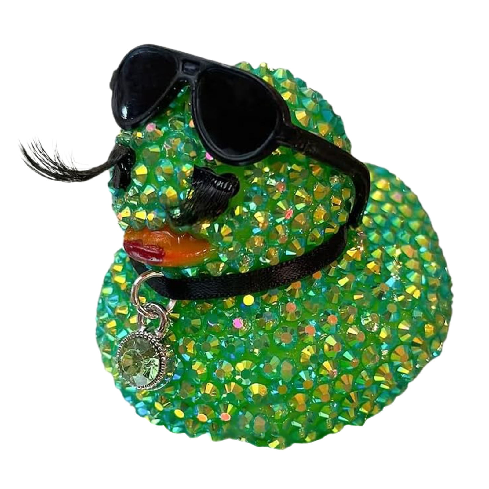 AQJW Sparkling Rhinestone Duck Figurine Bling Little Duck Statue ...