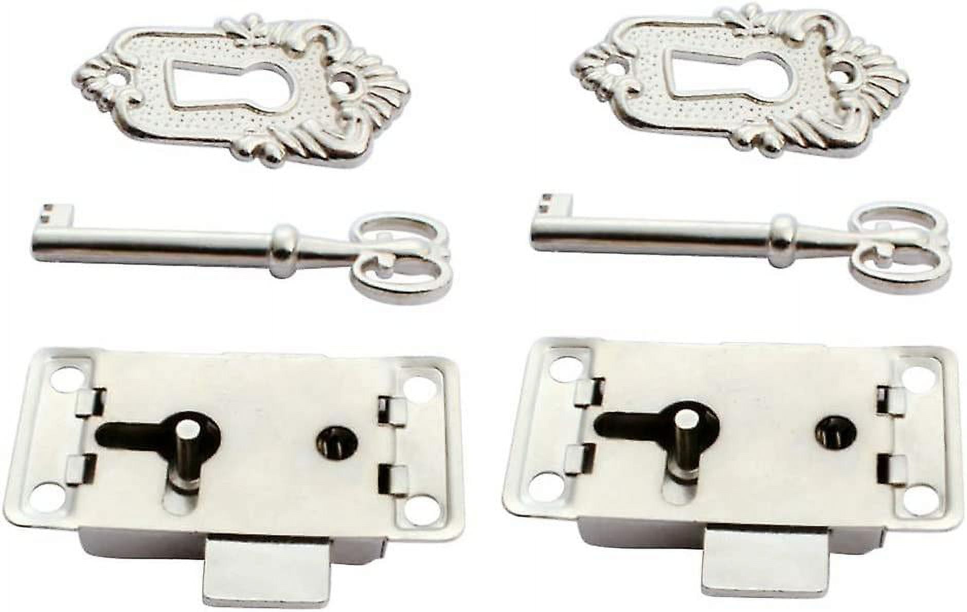AQL 2pcs Cabinet Lock Antique Cabinet Lock Decorative Furniture Lock ...