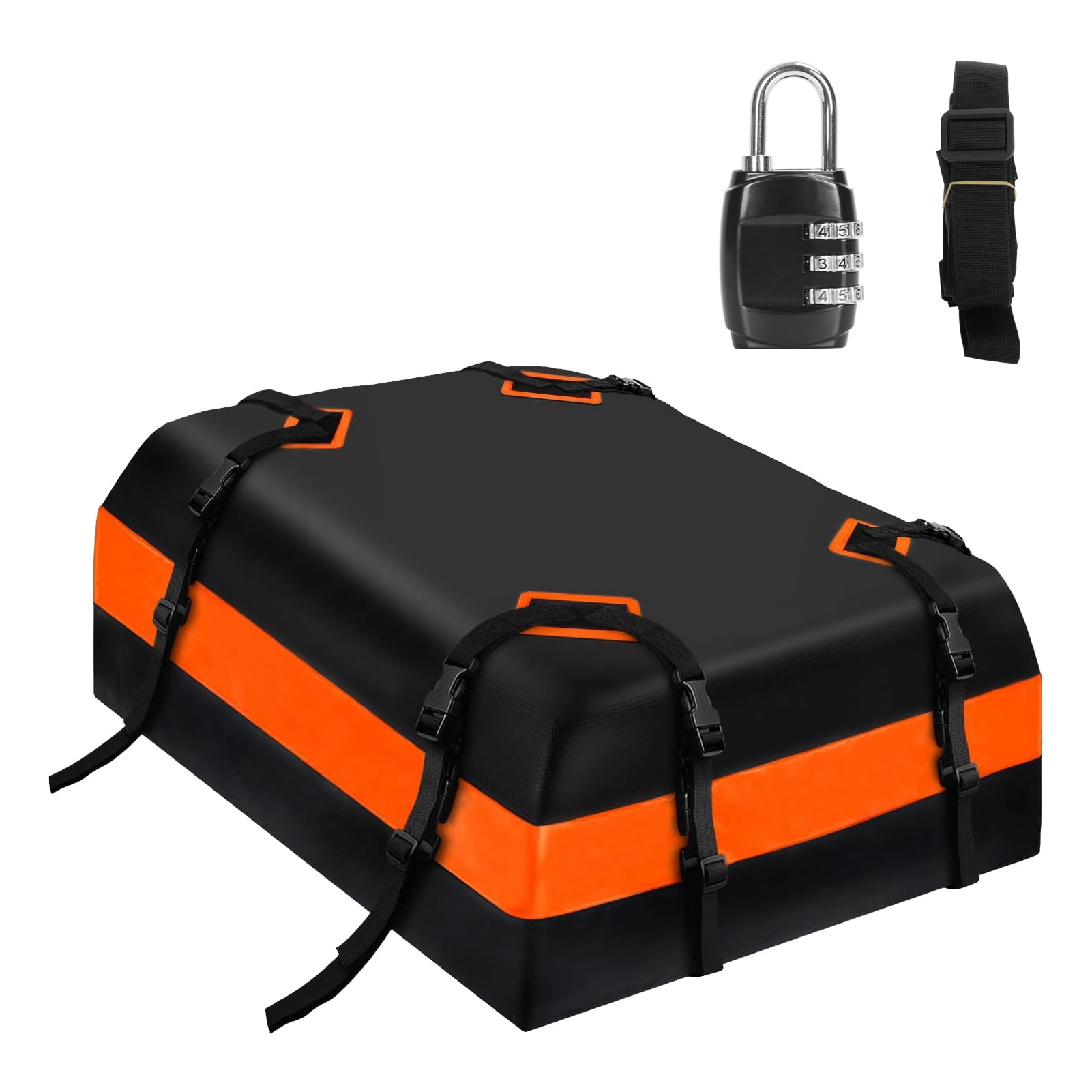 AQMD 21 Cubic Feet Car Rooftop Cargo Bag Carrier, Soft Roof Top Luggage ...