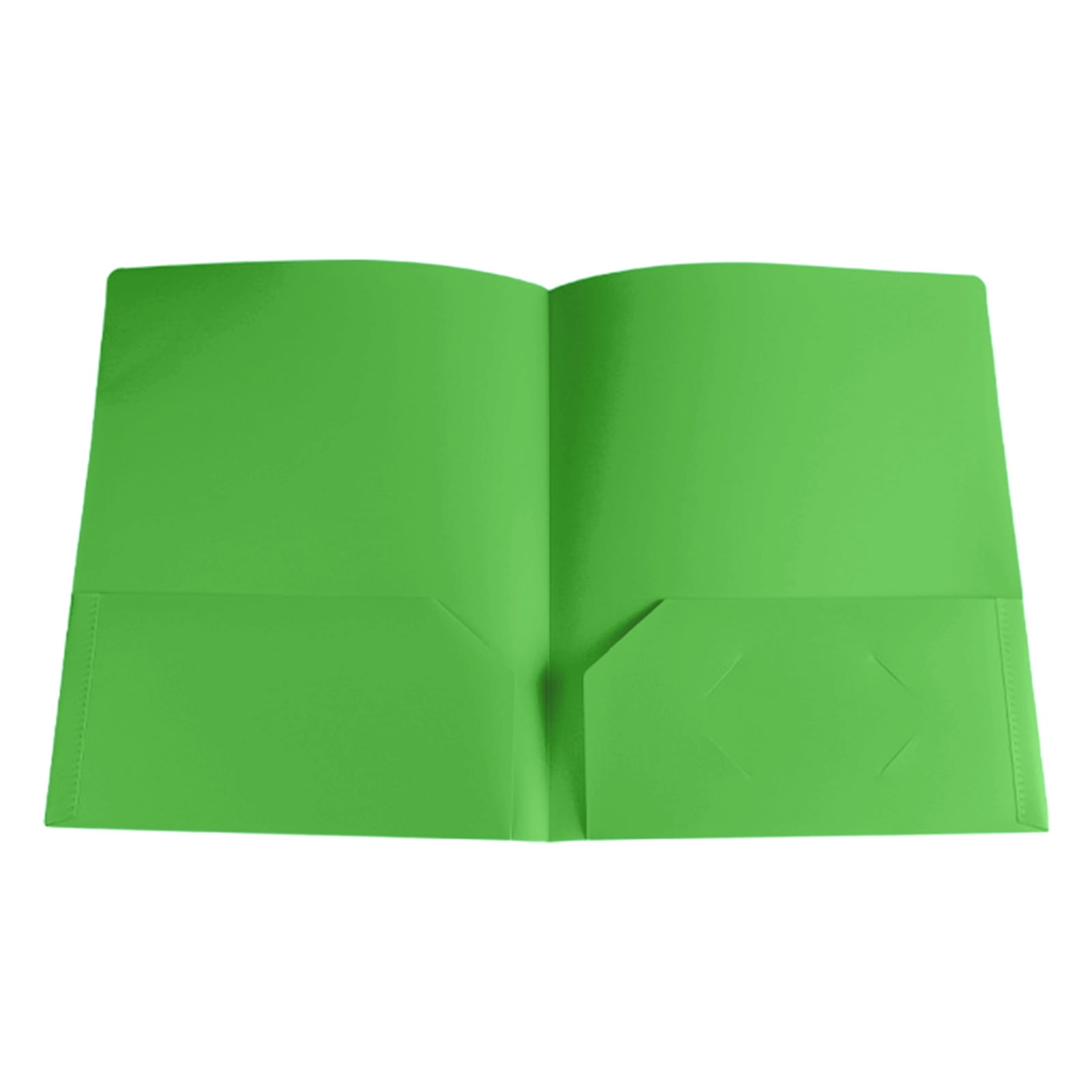 AQMD Plastic Folder with 2 Pockets Business Card Slot Heavy Duty School ...