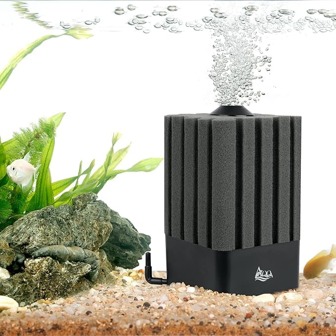 AQQA Aquarium Filter Fish Tank Sponge Filter Whisper Submersible ...