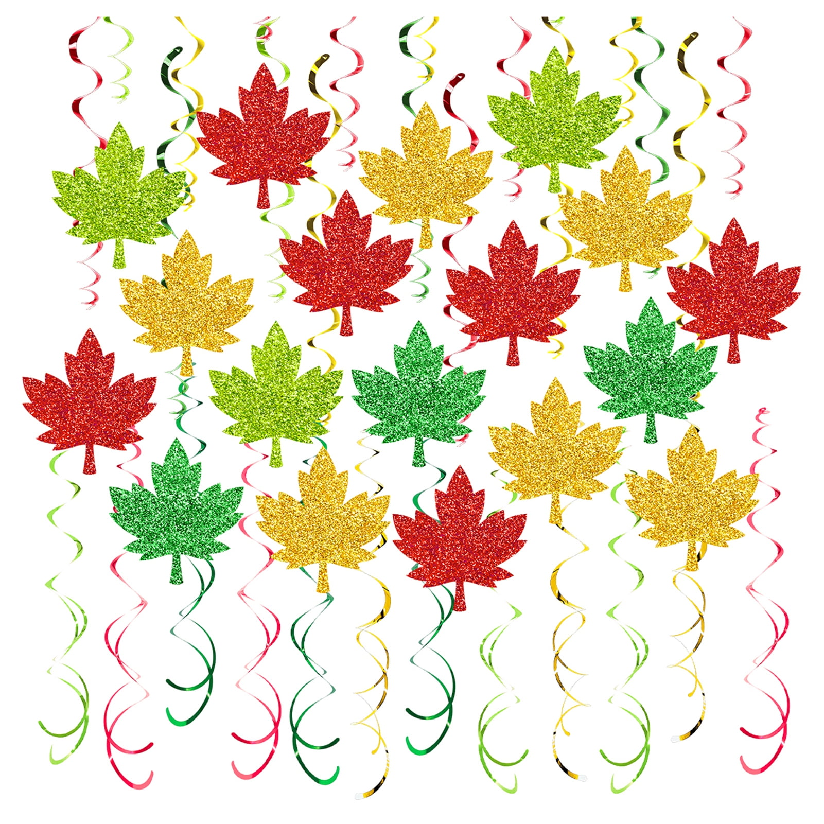 AQQW Fall Leaves Hanging Swirls Decoration Thanksgiving Maple Leaf ...