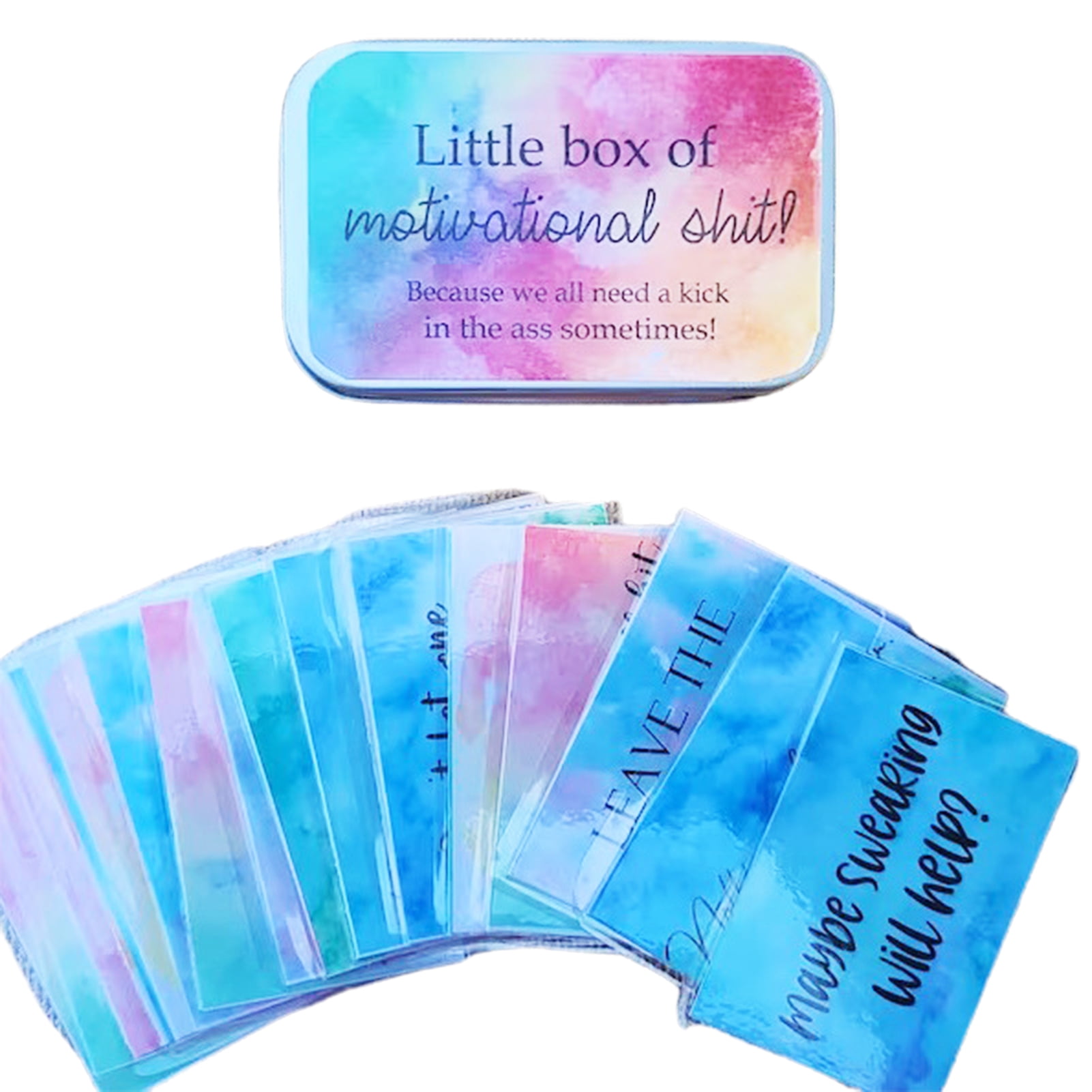 AQRS 1 Box Funny Motivation Cards Encouragement Quote Cards Positive ...