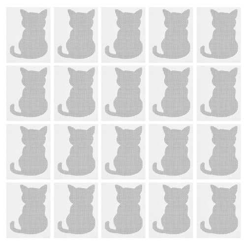 AQRS 20Pcs Window Screen Repair Patch Kit Strong Adhesive Cartoon Cat ...