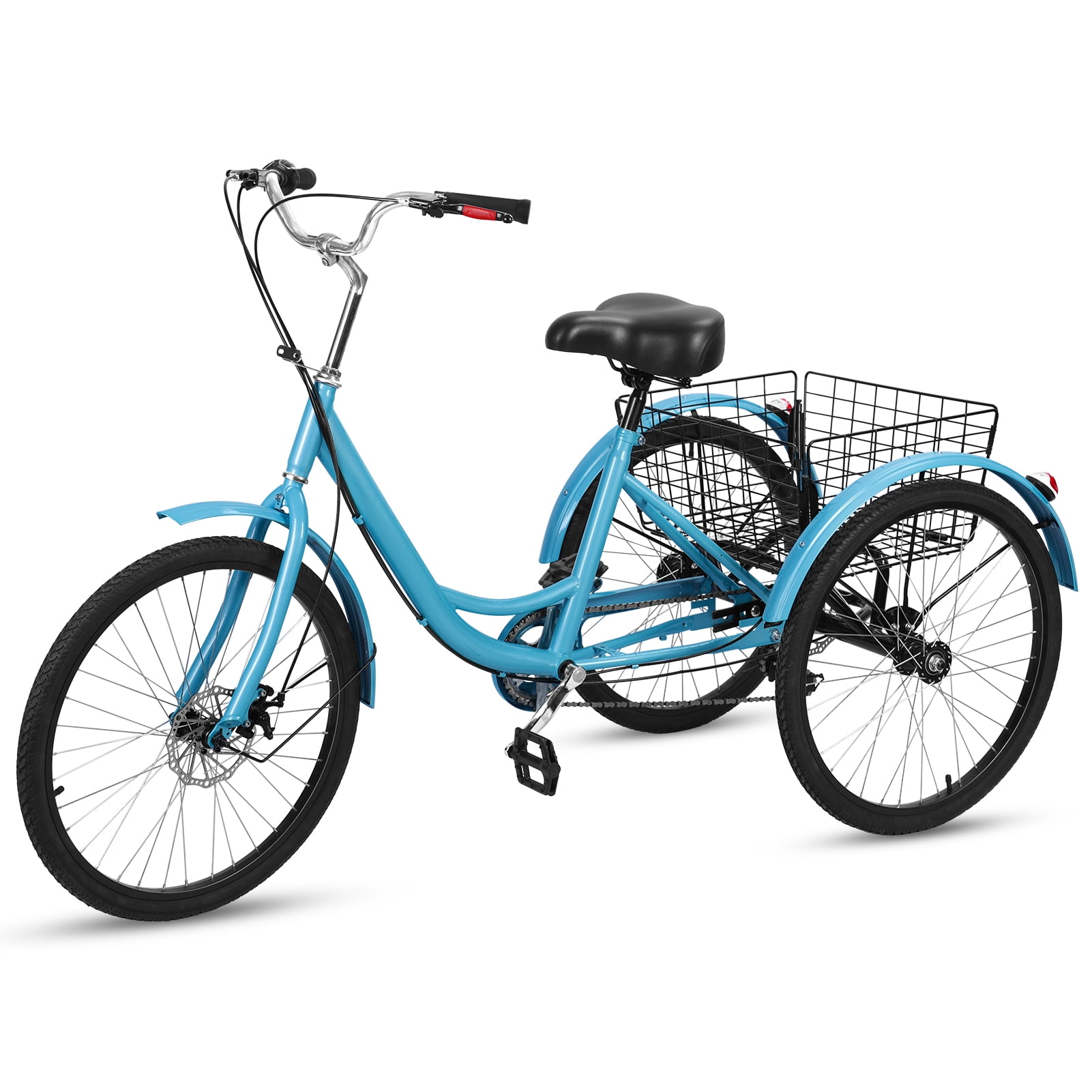 AQRS 24 Inch Adult Tricycle, Drift Trike for Adult, 7 Speed Tricycle ...