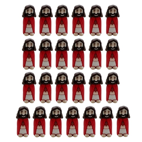 AQRS 25 Pcs Mini Jesus Dolls Tiny Jesus Figurines Religious Christ ...