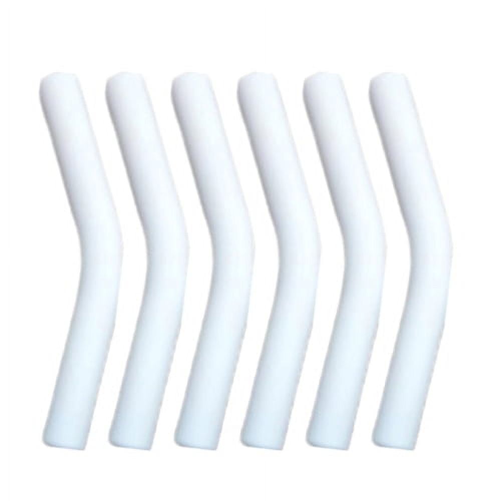 AQRS 6Pcs Silicone Straw Tips Flexible Reusable Food Grade Straw Covers ...