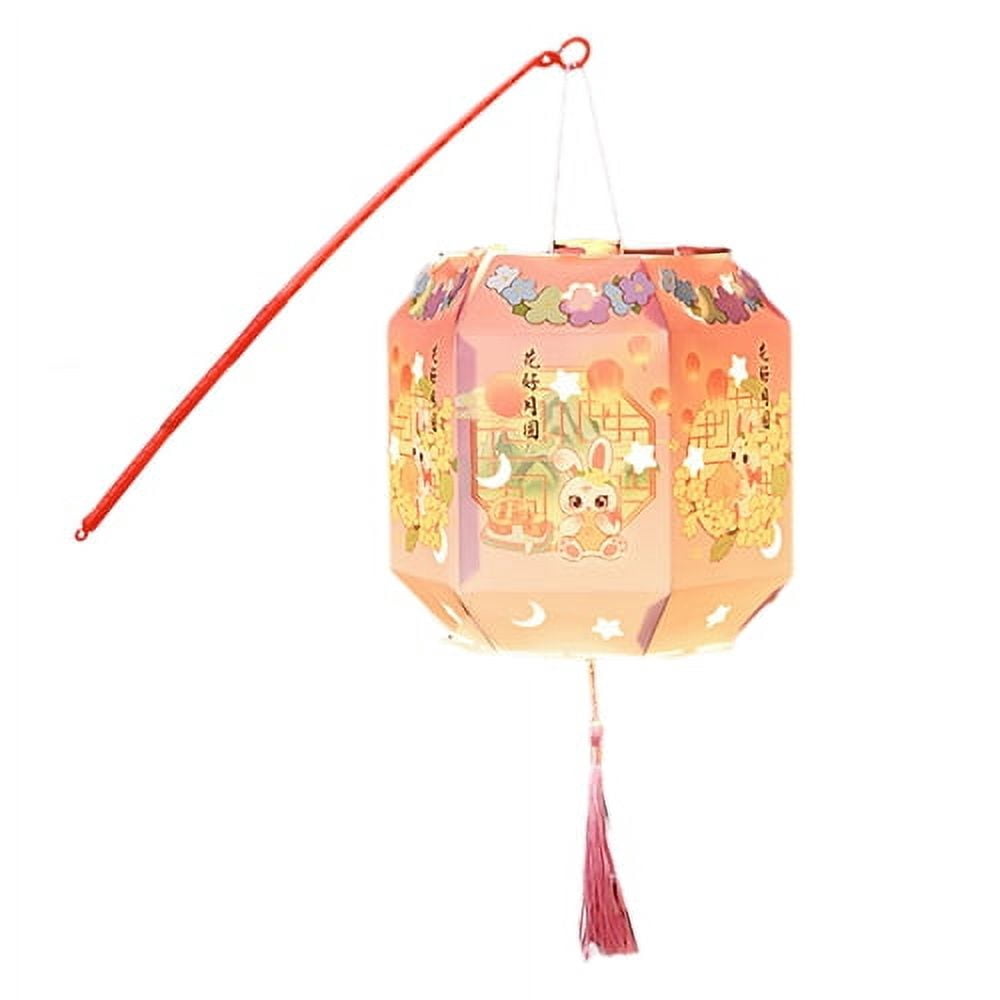 AQRS Chinese Style DIY Lantern Kit Handmade LED Lantern Glowing Paper ...