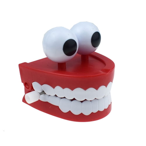 AQRS Clockwork Toy Creative Shape Big Eyes Jumping Denture Educational ...
