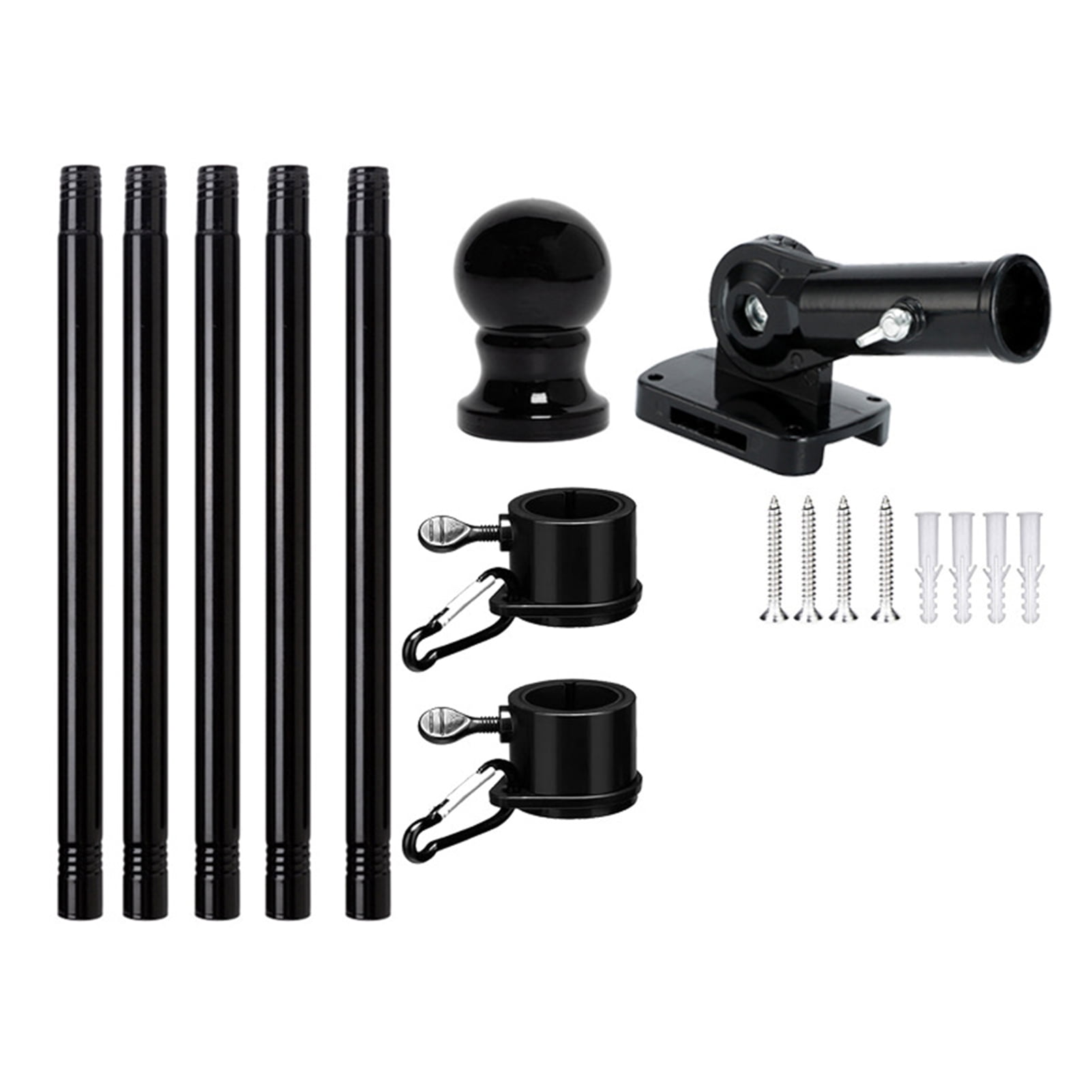 AQRS Flag Pole Kit Thickened Stainless Steel Outside Porch Wall ...