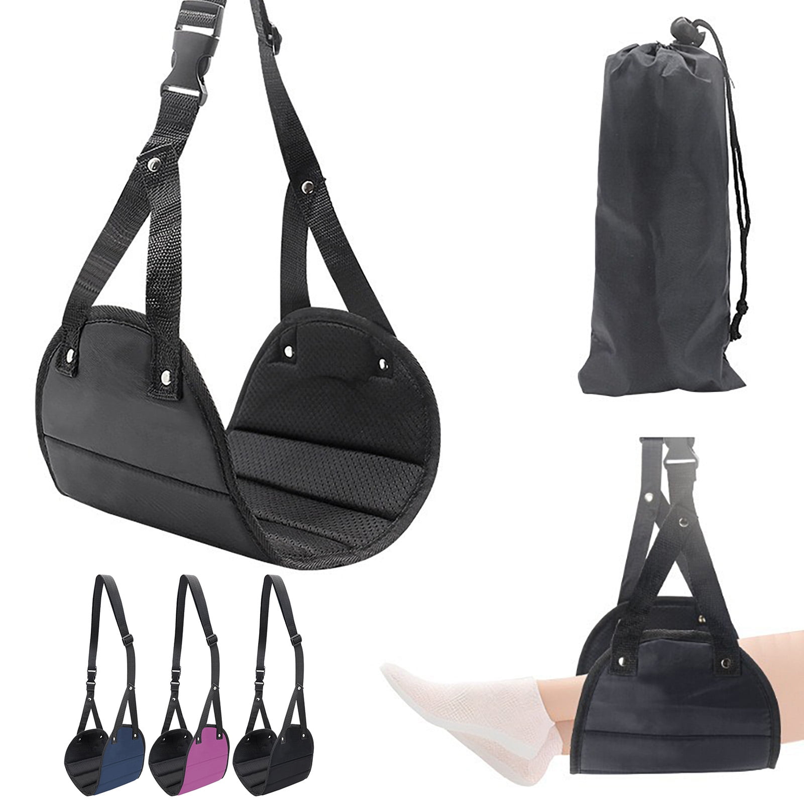 AQRS Foot Hammock for Airplane Travel Portable Foot Rest with ...