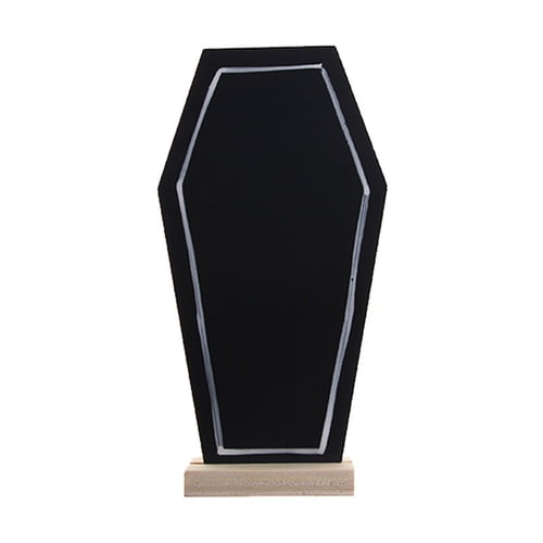 AQRS Halloween Mini Black Coffins Letter Board Ornament Display Message ...