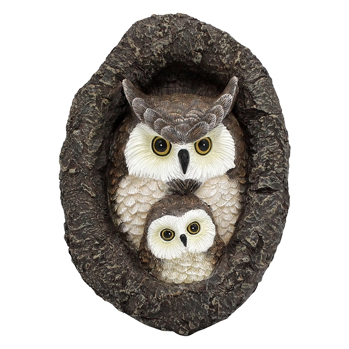 AQRS Owl Tree Hugger Garden Statue Realistic Looking Waterproof Non ...