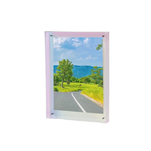 AQRS Photo Frame Vibrant Floating Acrylic Picture Frame Desk Wall Art ...