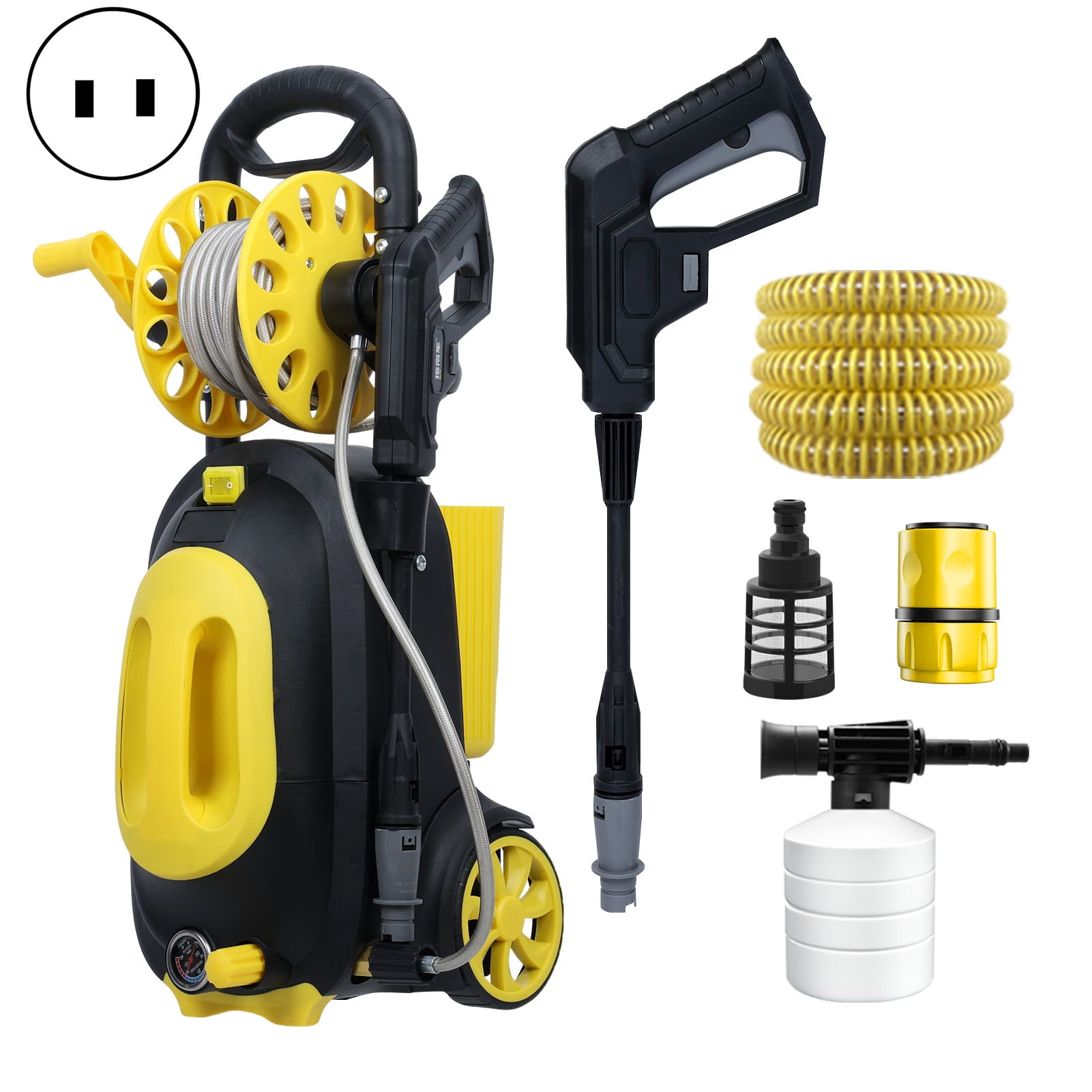 AQRS Pressure Washer, Electric Pressure Washer, 80BAR Power Washer, 1 ...