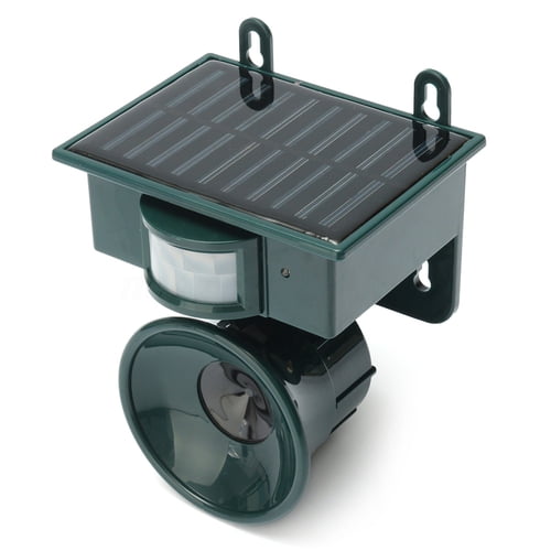 AQRS Solar Powered Outdoor Ultrasonic Pest Bird Crow Animal Repeller ...