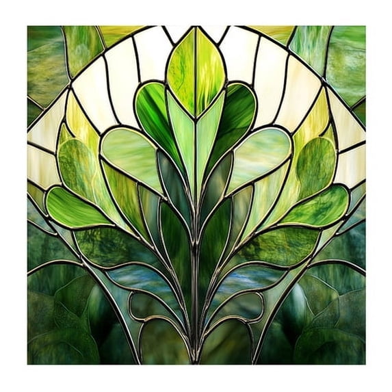 AQRS Stained Glass Static Window Film Privacy Protection Sun Blocking ...