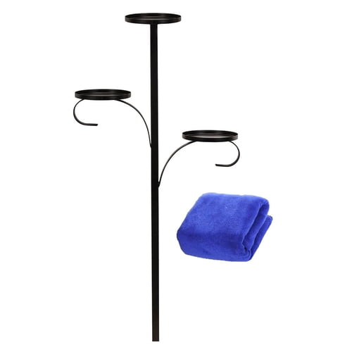 AQRS Tree Topper Candle Holder Black Metal 3 Tier Candelabra ...