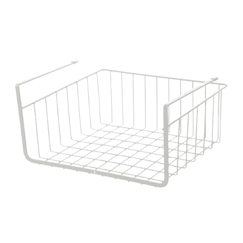 AQRS Under Shelf Basket Embedded Thicken Wrought Iron Table Cabinet ...
