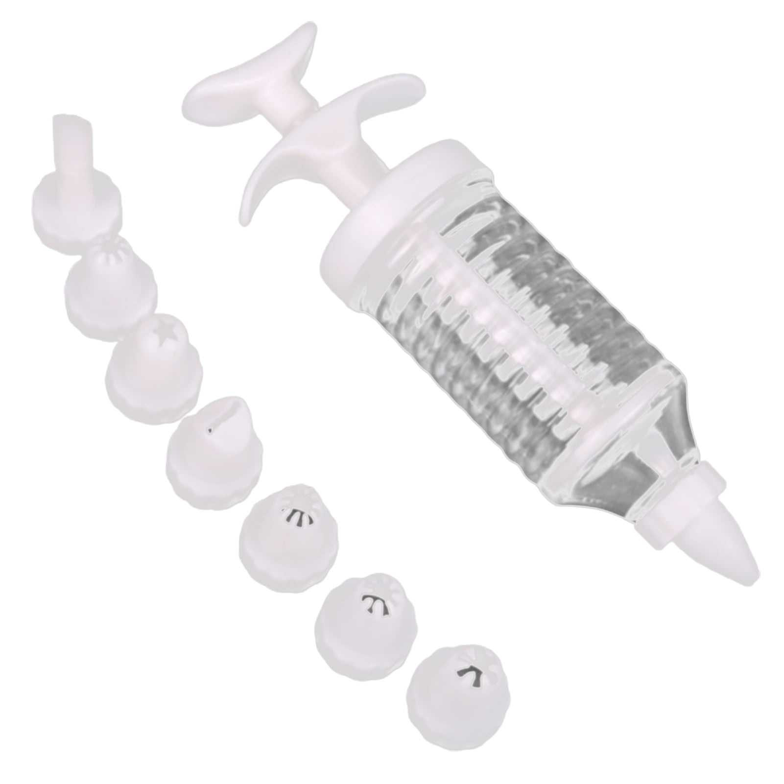 AQSQ 1 Set Dessert Decorating Injector with 8 Piping Tips Cupcake ...