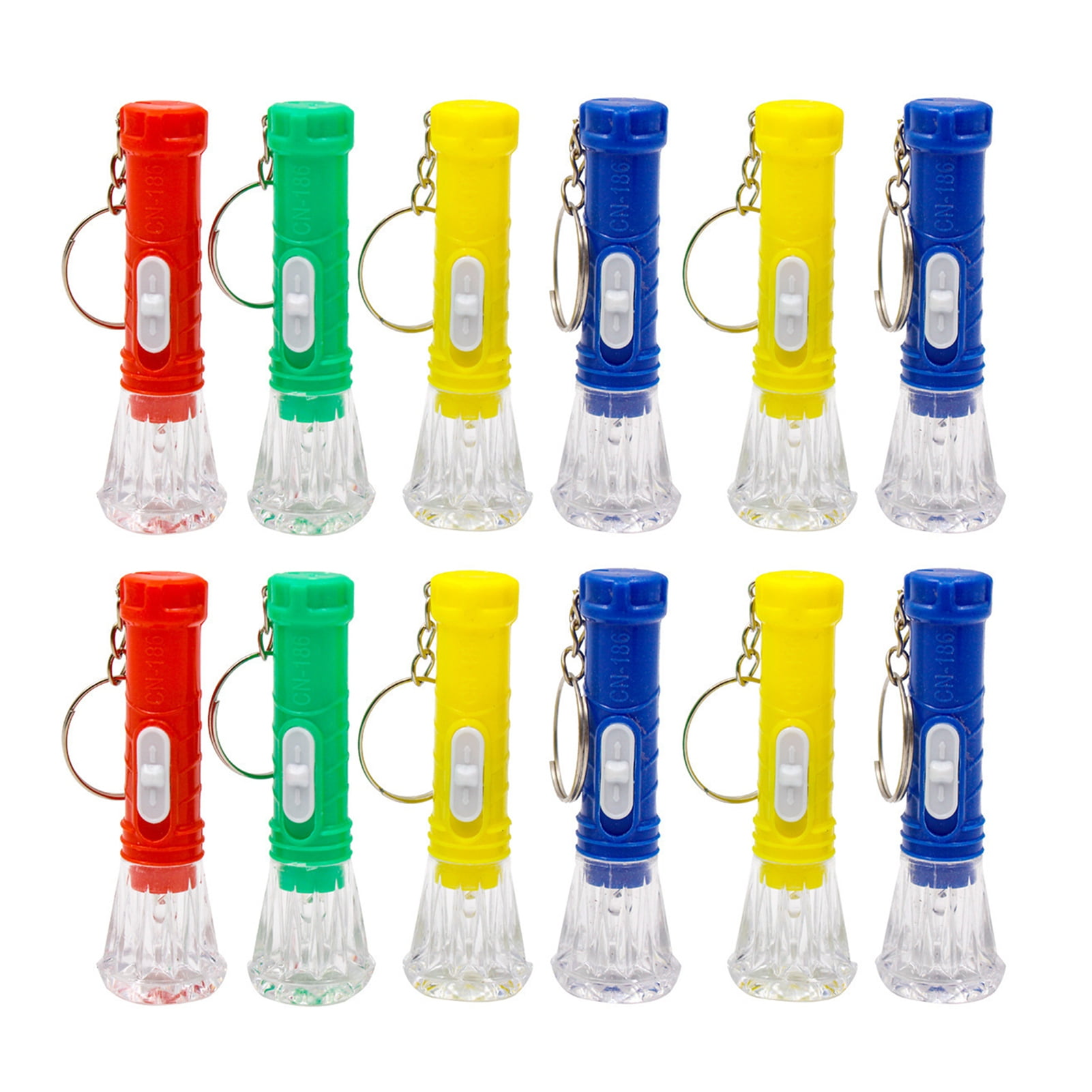 AQSQ 12Pcs Small Size Flashlight Easy On/Off Bright Mini Flashlight ...