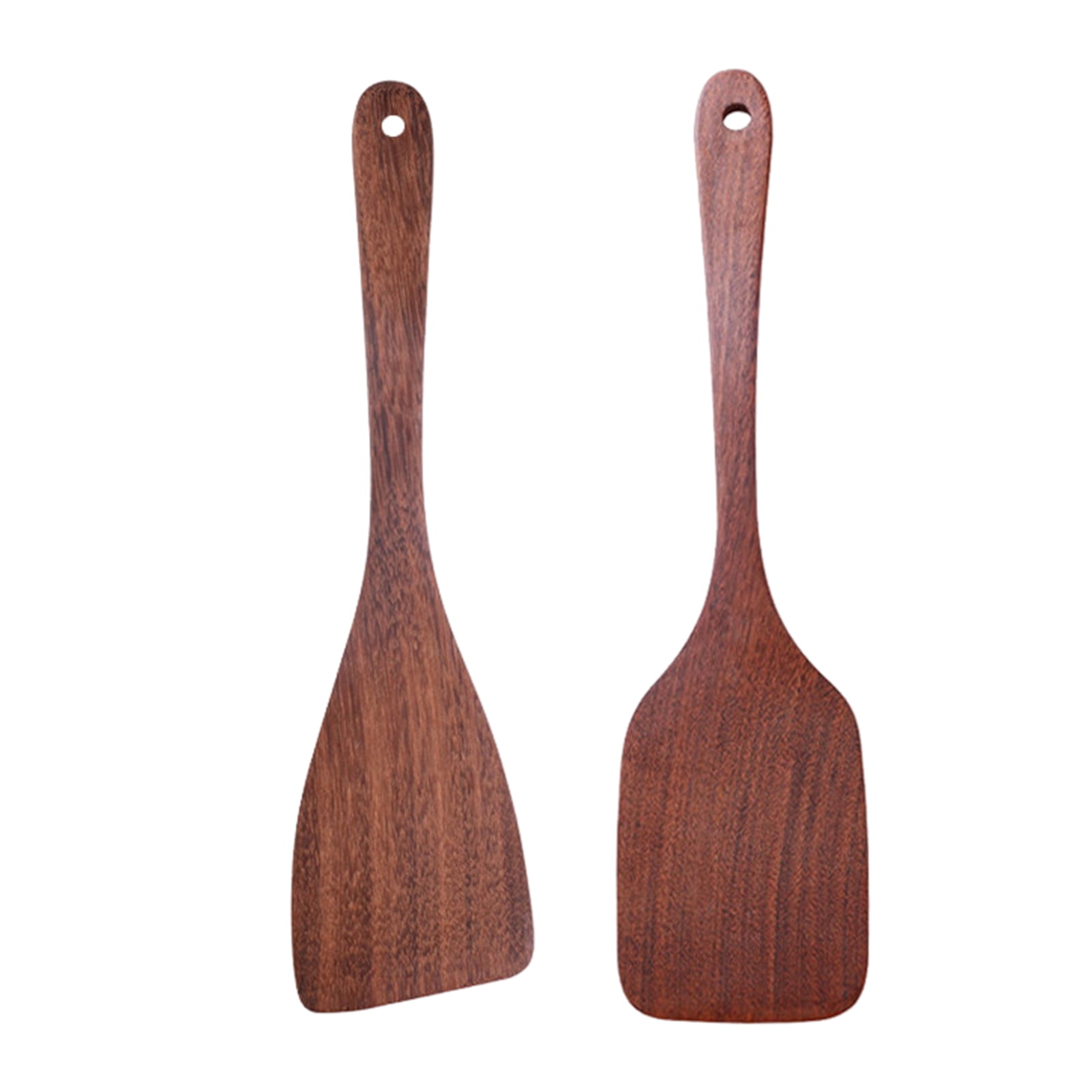 AQSQ 2Pcs Wooden Spatulas Square Diagonal Spatula Set for Cooking ...