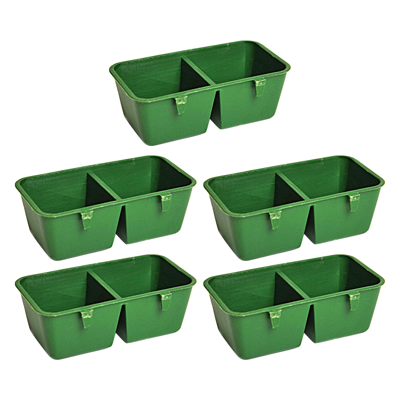 AQSQ 5Pcs Bird Food Boxes Large Capacity High Durability Plastic ...