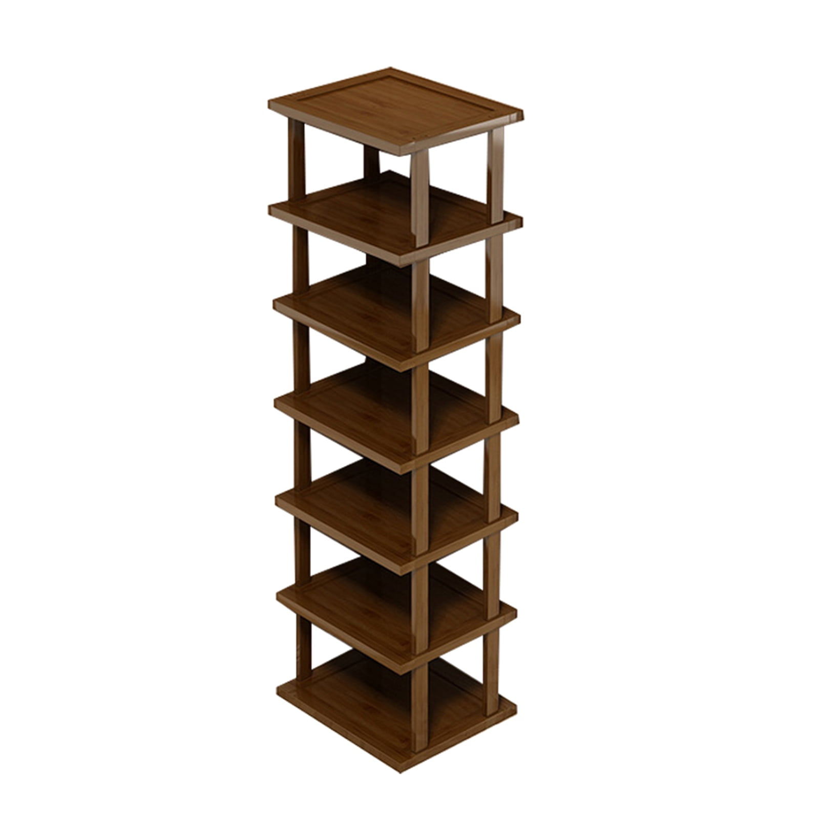AQSQ Bamboo Entryway Shoe Rack 3/5/7 Tiers Heavy Duty Wooden Free ...