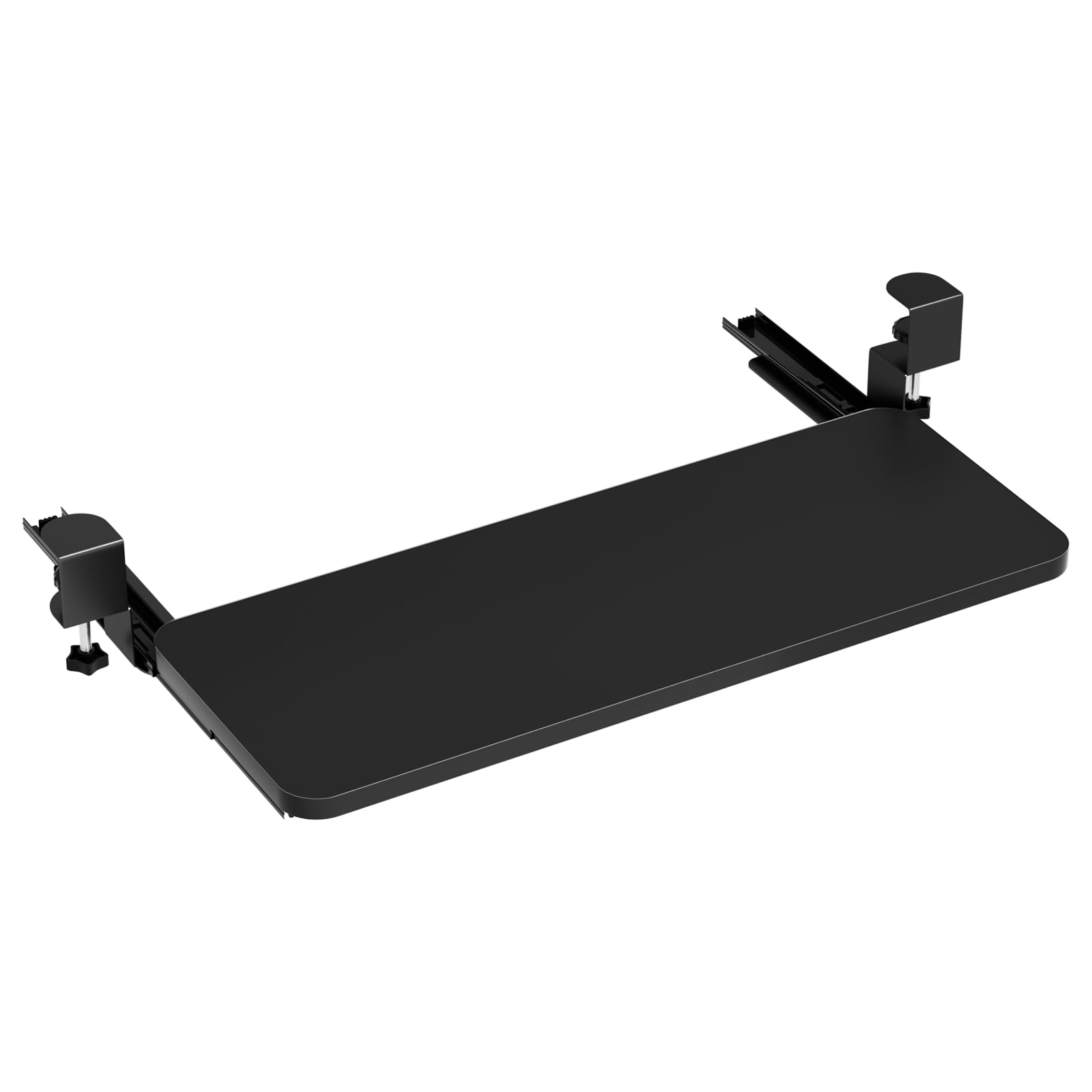 AQSQ Keyboard Tray under Desk,Corner Keyboard Tray with Adjustable C ...