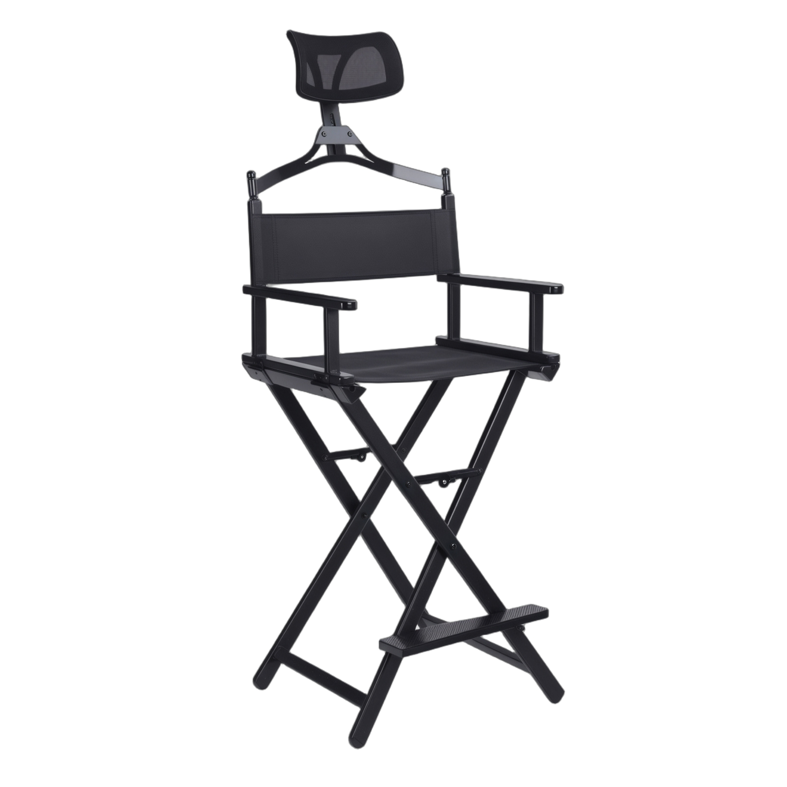 AQSQ Portable 59" Seat Height Tall Folding Camping Chair, Director ...