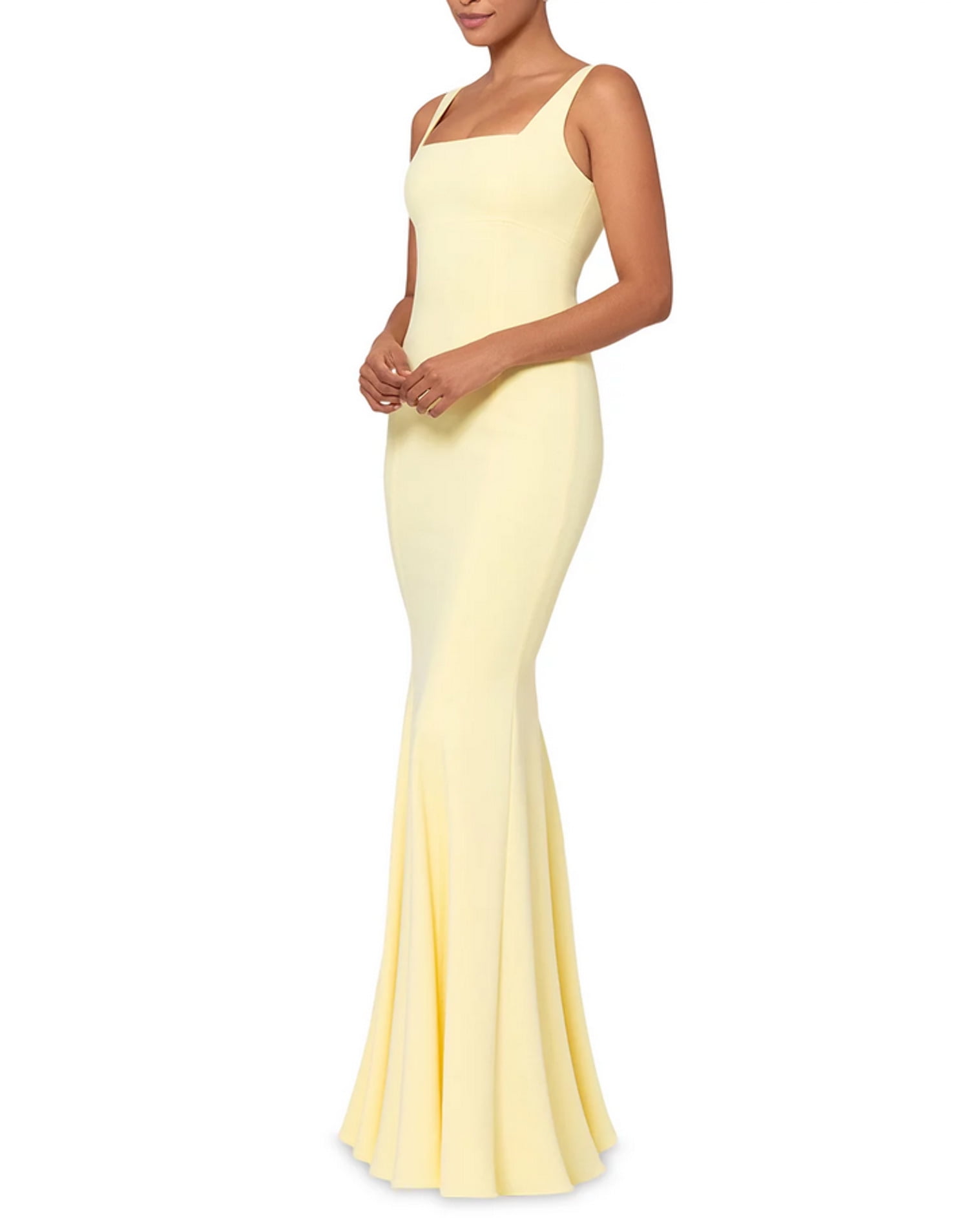 AQUA Square Neck Mermaid Gown - Walmart.com
