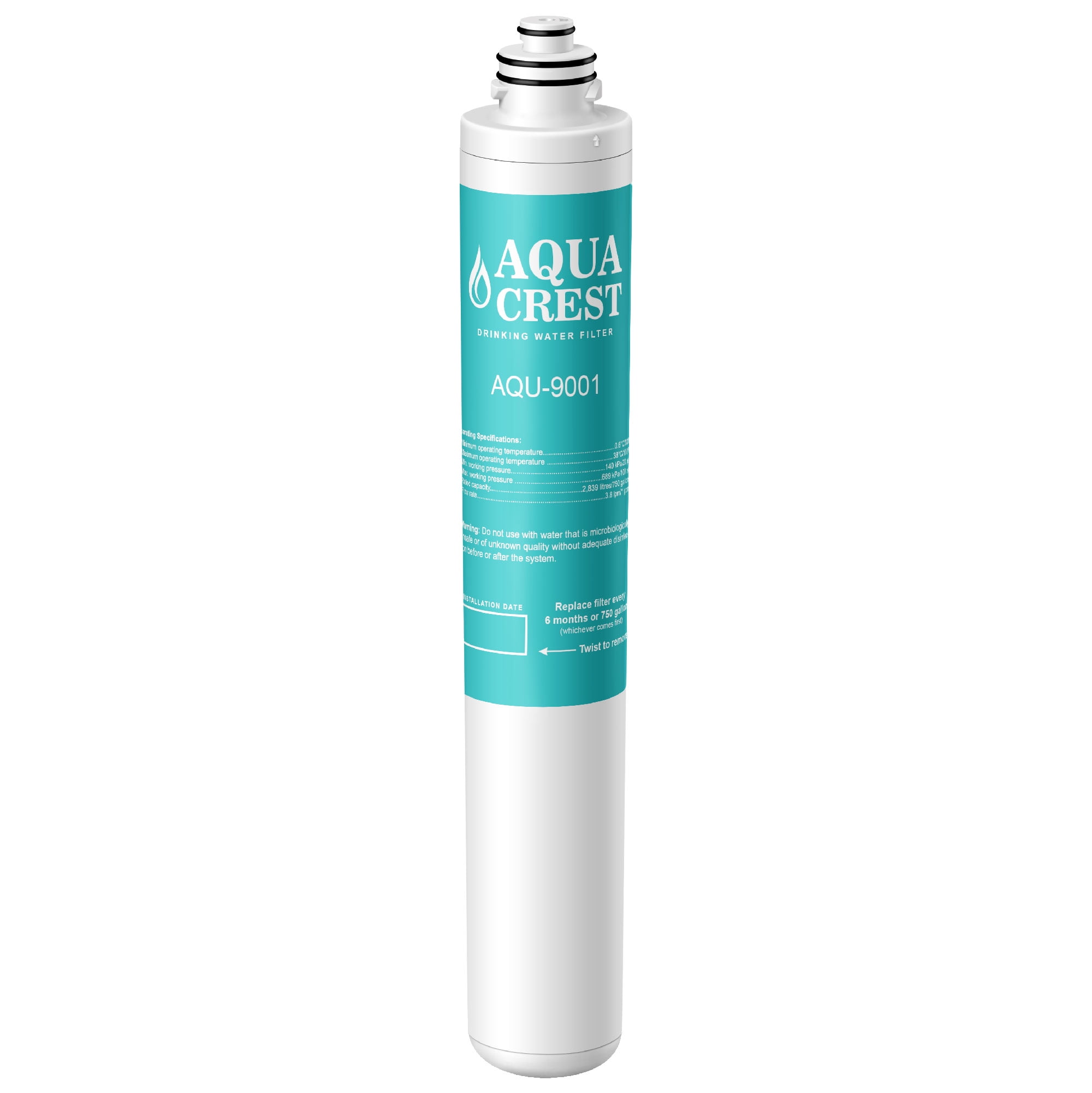 AQUACREST 9001 Under Sink Water Filter, Compatible with Moen 9001 ...
