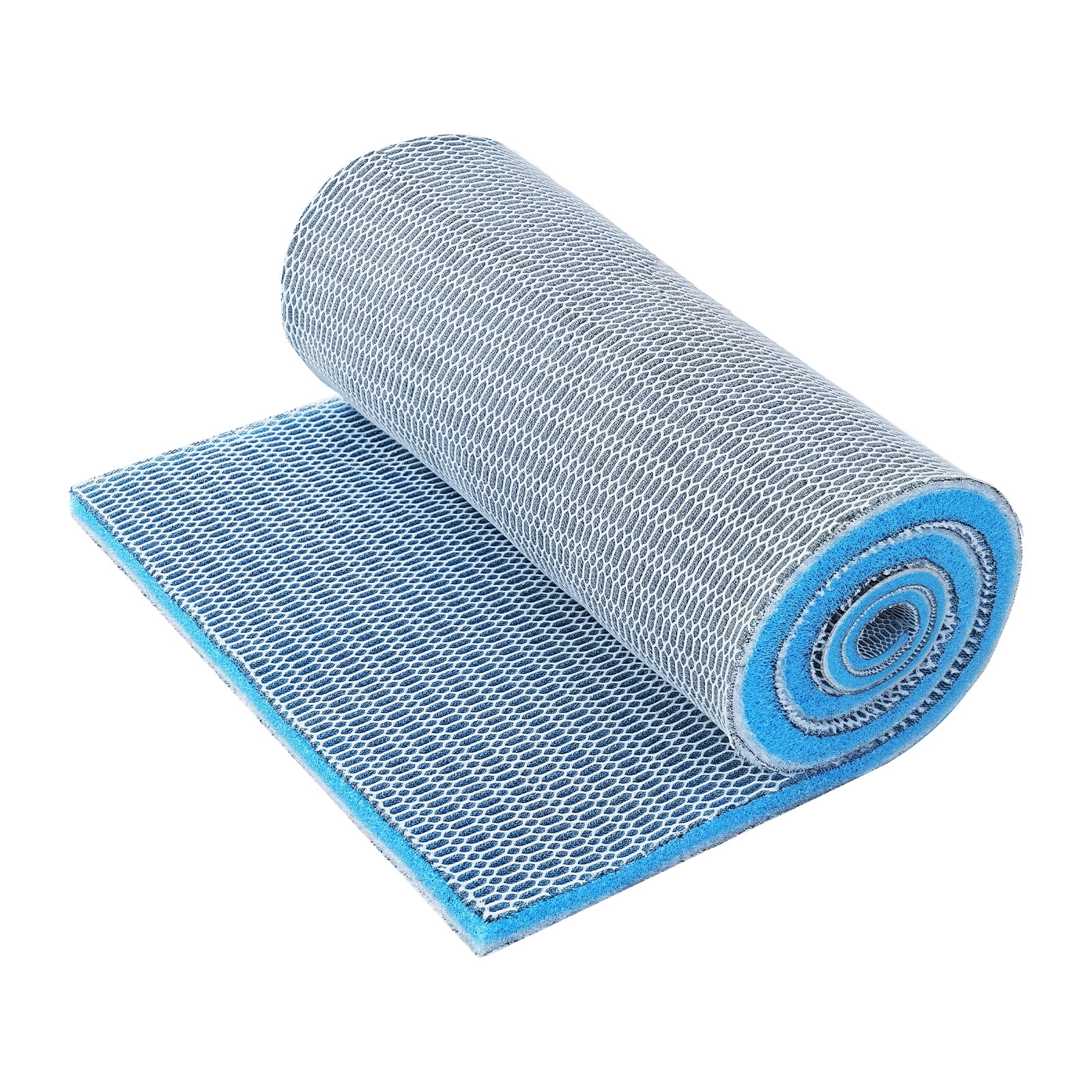 AQUANEAT Aquarium Filter Sponge 8-Layer Filter Media Pad, 47" x 12" x 0 ...
