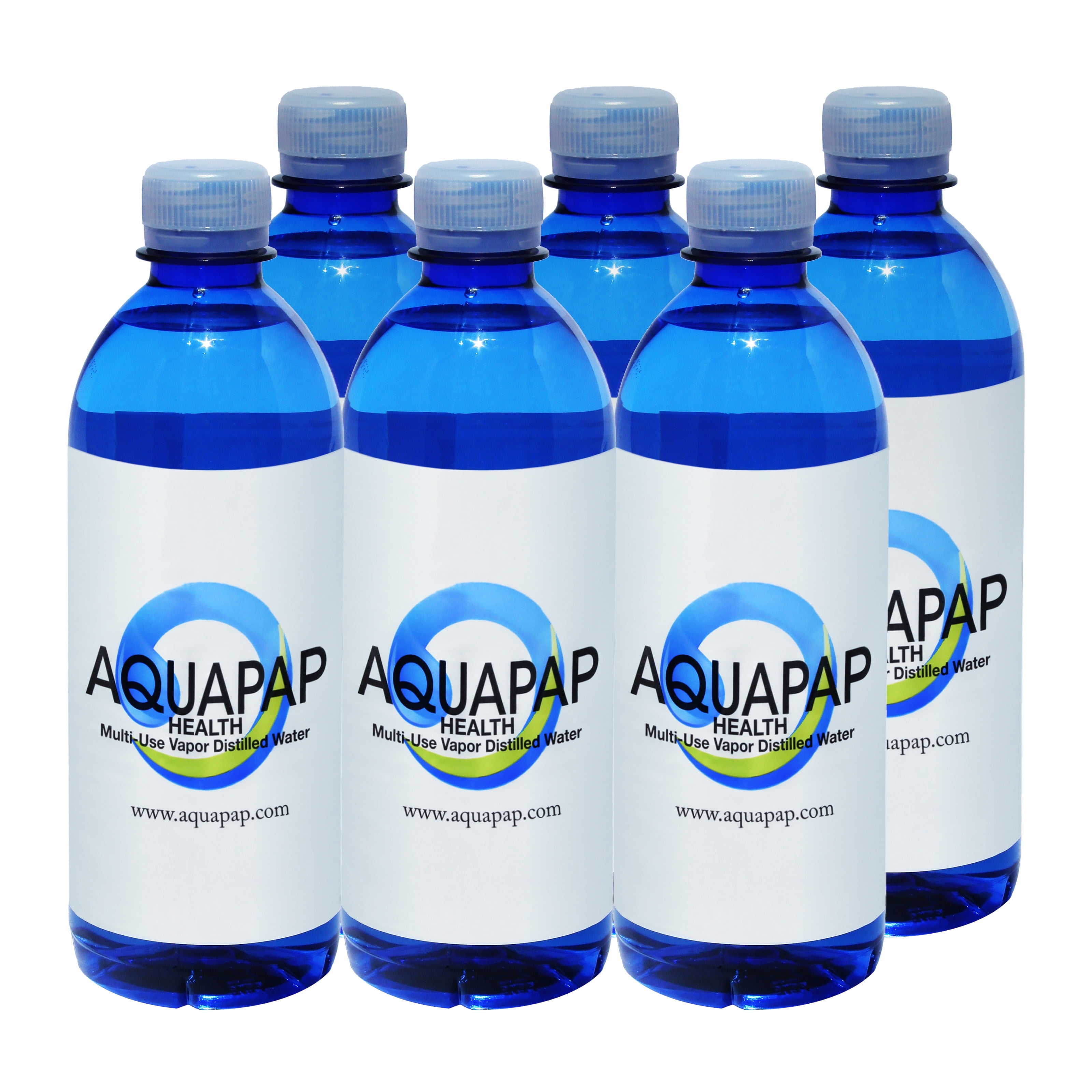 AQUAPAP Distilled Water 16.9oz, 6 Pack for CPAP & Health, UV-Filtering ...