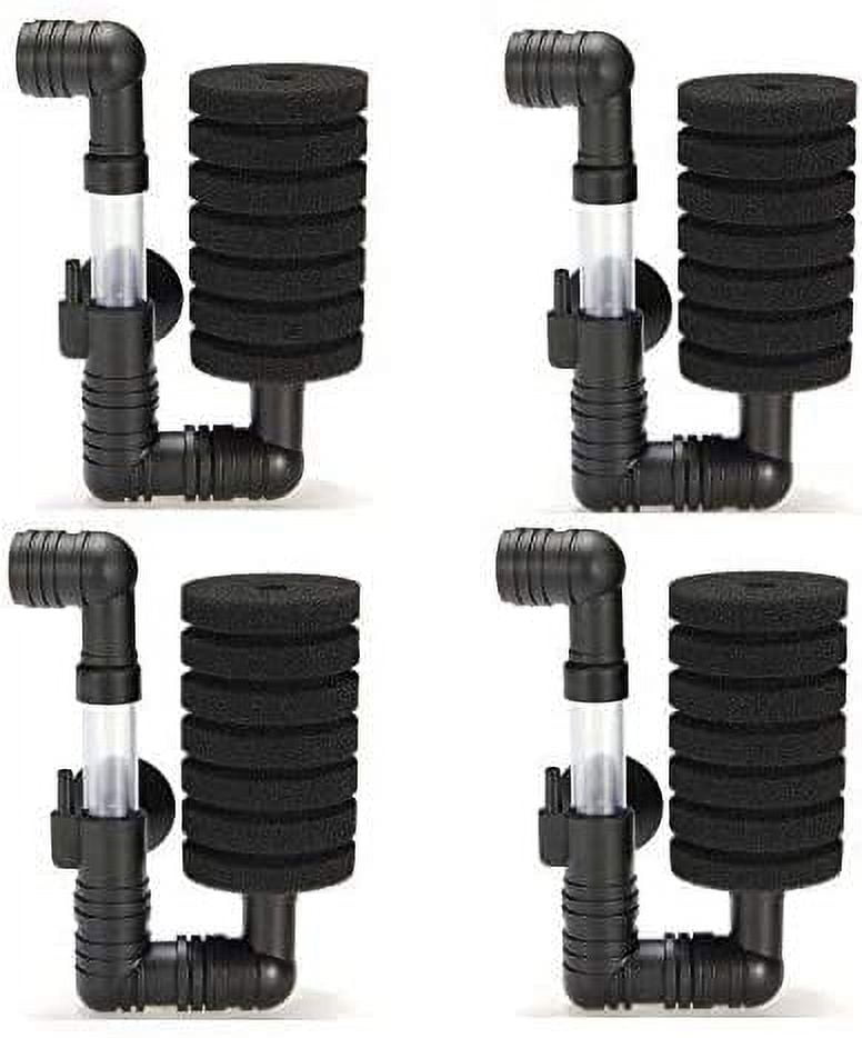AQUAPAPA 4x Bio Sponge Filter for Betta Fry Aquarium Fish Tank Up to 15 ...