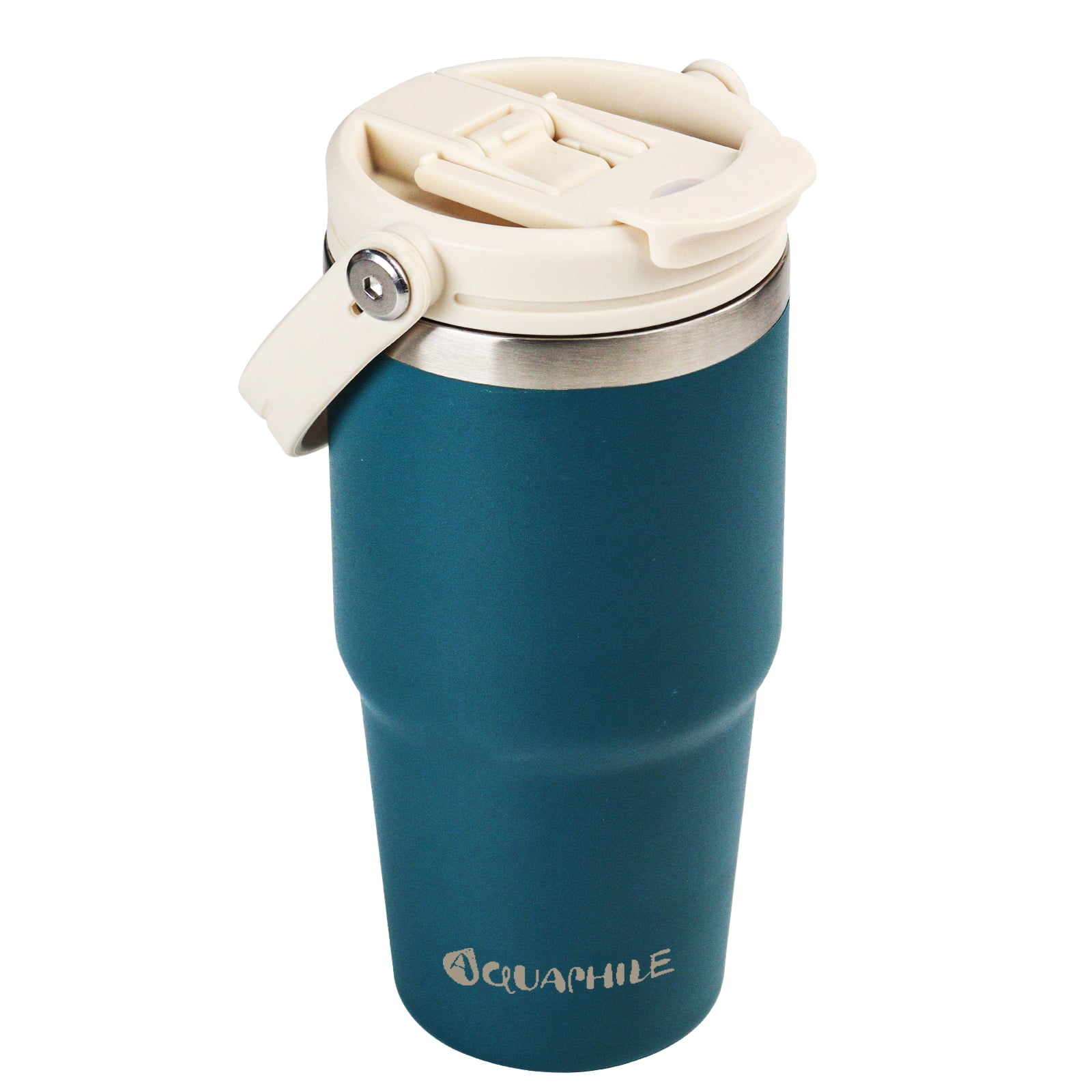 AQUAPHILE 20 oz Insulated Water Bottles with Straw Lid, Double Walled ...