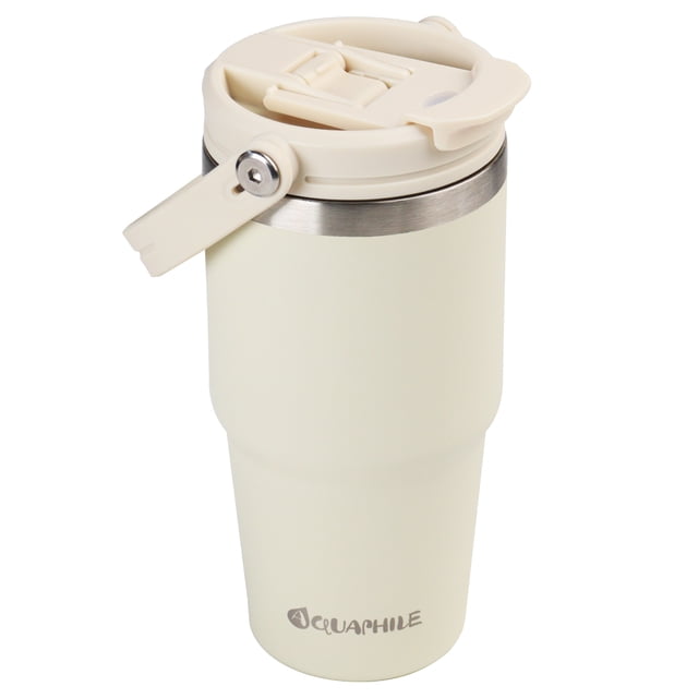 AQUAPHILE 20 oz Insulated Water Bottles with Straw Lid, Double Walled ...